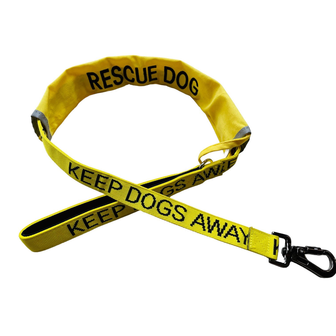 Yellow Space Awareness Lead Slip Covers – My Anxious Dog