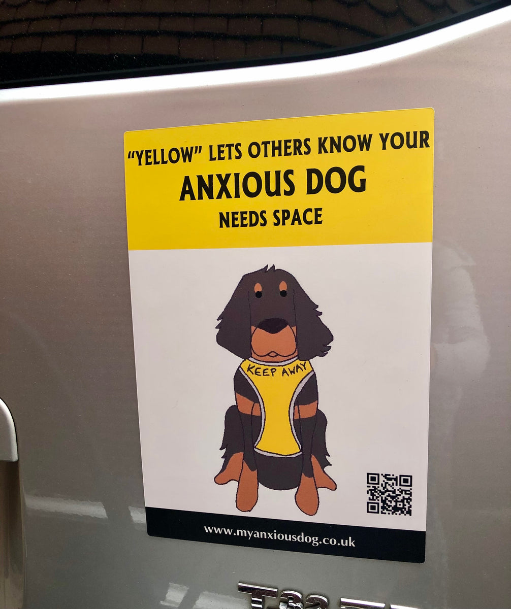 My Anxious Dog Magnetic Sign for nervous dog walkers
